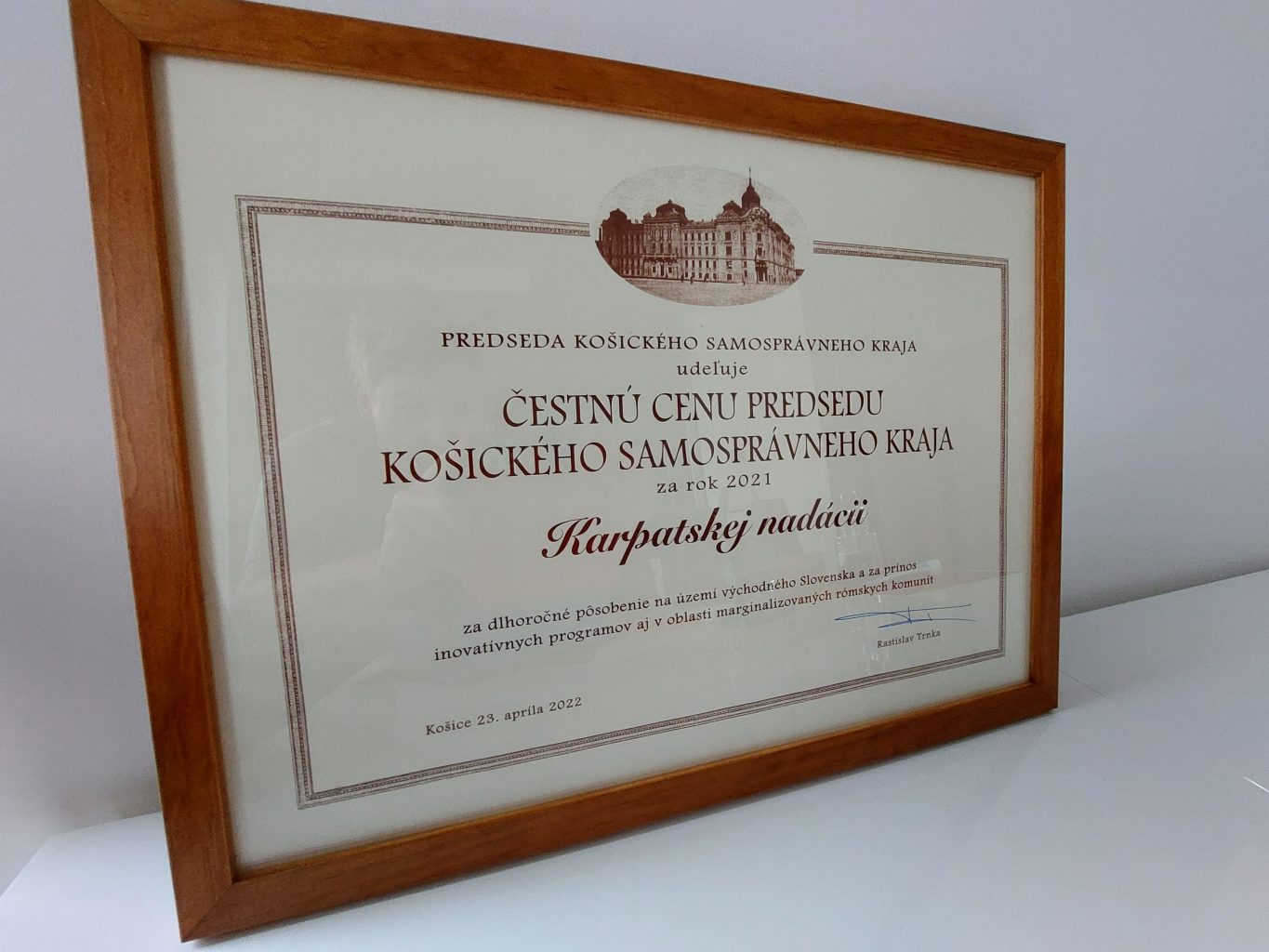 The Carpathian Foundation received the KSK award for its long-standing ...